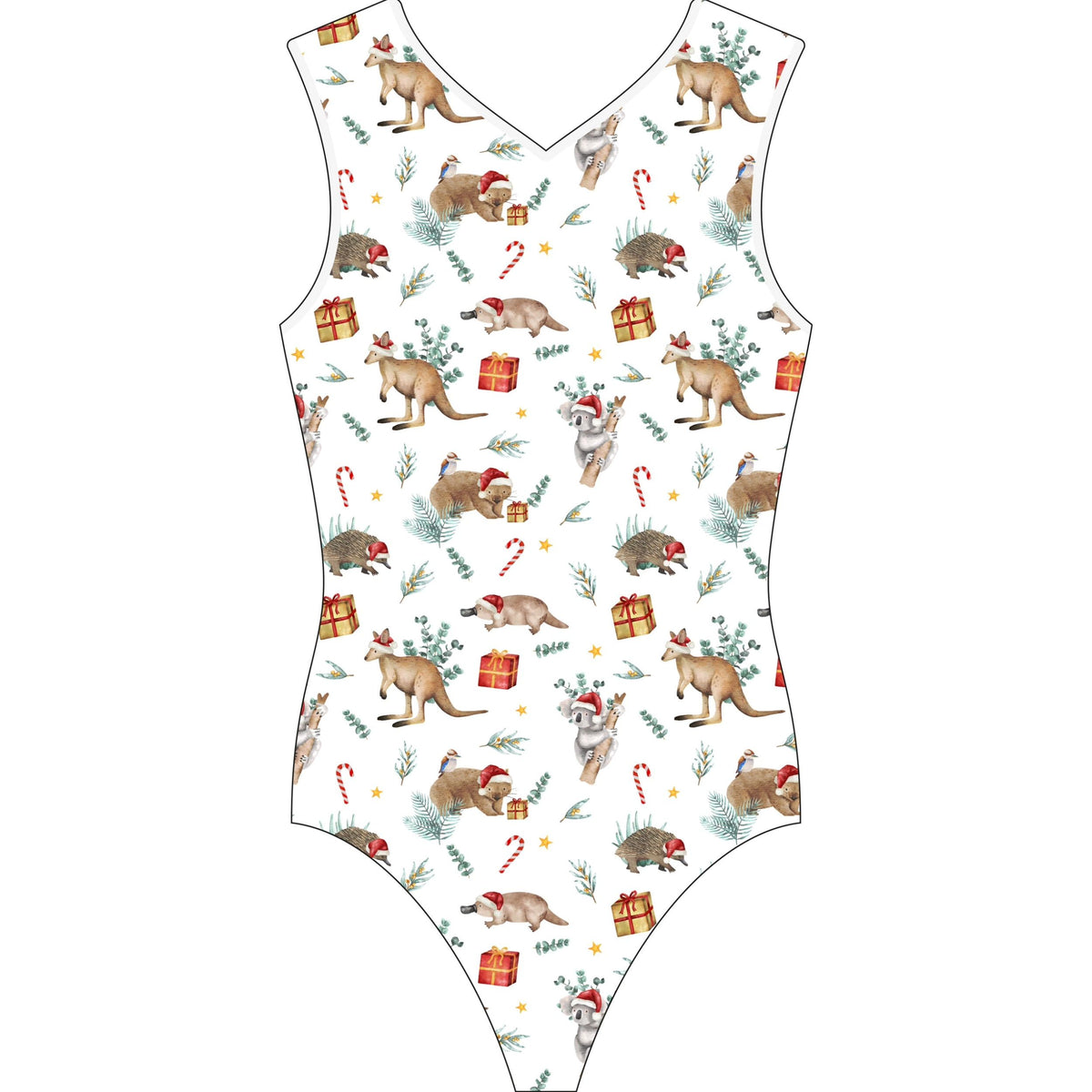 Aussie Christmas Leotard – Gym Girlz United